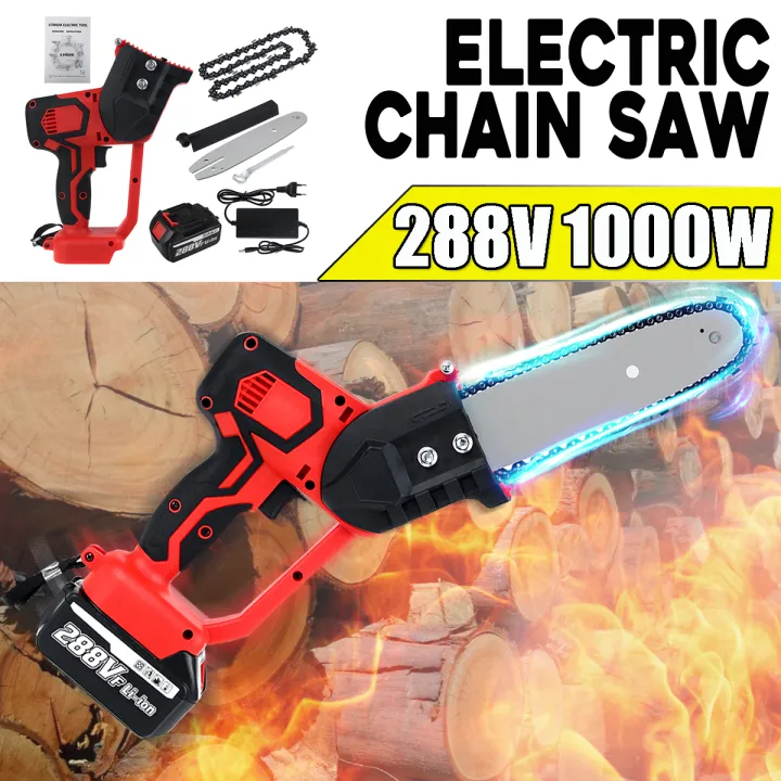8 Inch Brushless Electric Chain Saw Cordless Electric Logging Saw for ...