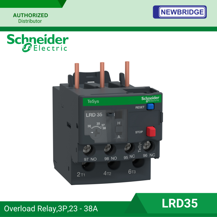 TeSys LRD thermal overload relays - 30...38 A - class 10A by Schneider ...