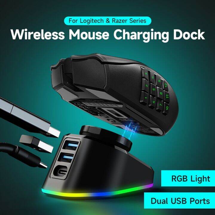 For Logitech G Pro X Superlight G502 lightspeed Wireless Mouse Charging ...