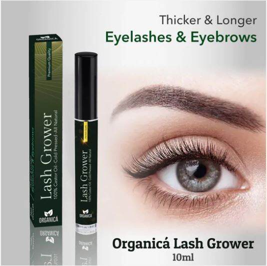 ORGANICA LASH GROWER 10ML | Castor Oil | Improve Eyelash & Eyebrow ...