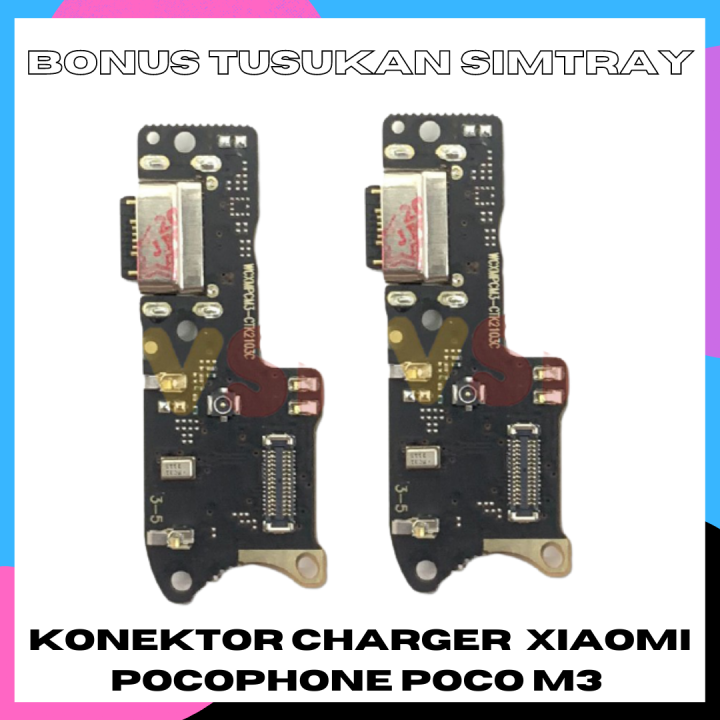 PAPAN PCB KONEKTOR CAS CONECTOR CHARGER XIAOMI POCOPHONE POCO M3 ORIGINAL | Lazada Indonesia