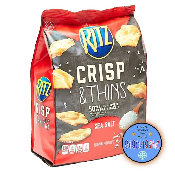 Nabisco Ritz Sea Salt Crisp & Thins Potato and Wheat Chips 201g | Lazada PH