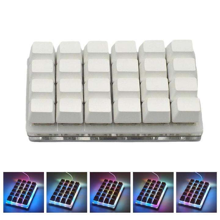 Programmable Mechanical Keyboard 24 Keys Macro Custom Shortcut Keypad ...