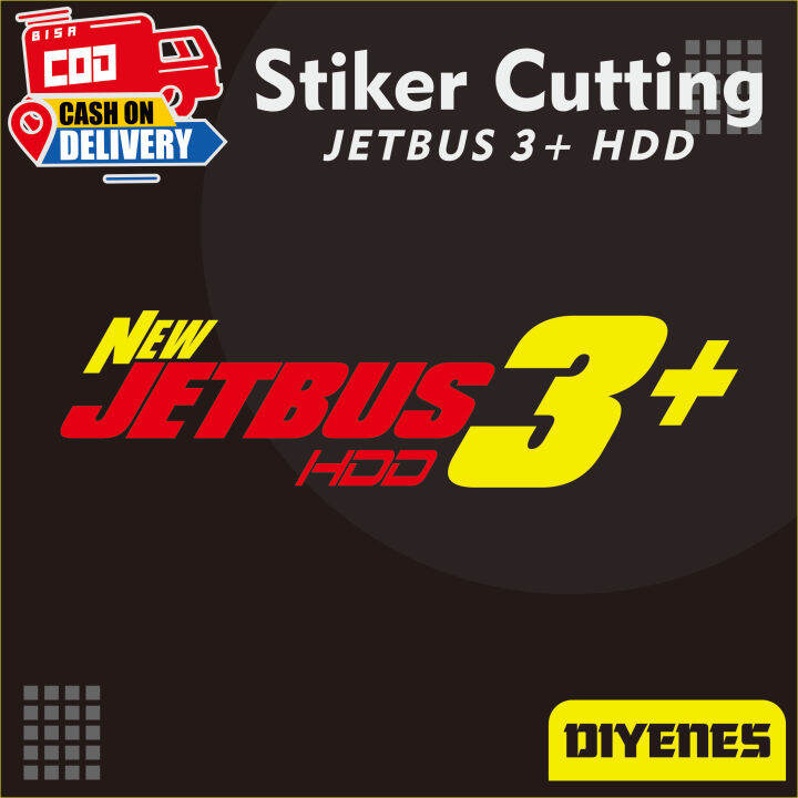 Stiker Jetbus 3+ HDD, Stiker Mobil Bus HDD, Sticker Cutting Menyala ...