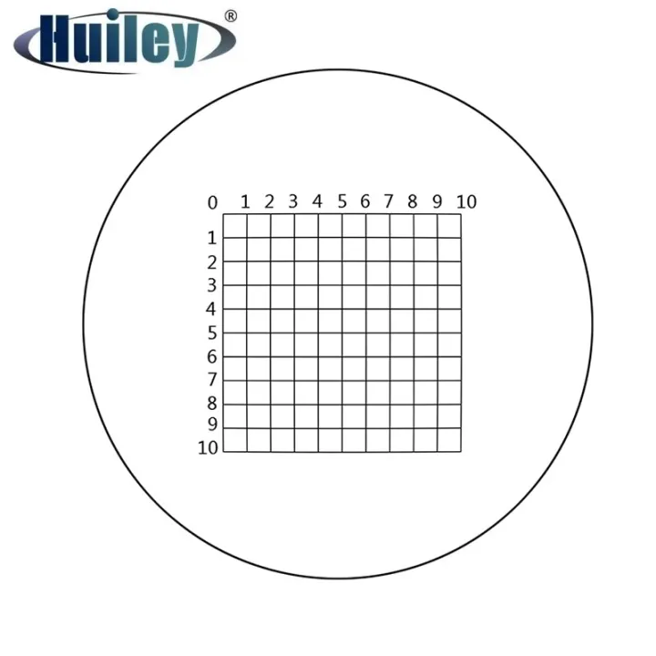 DIV 0.5 mm 10x10 GRID Microscope Eyepiece Micrometer Net Type Ocular ...