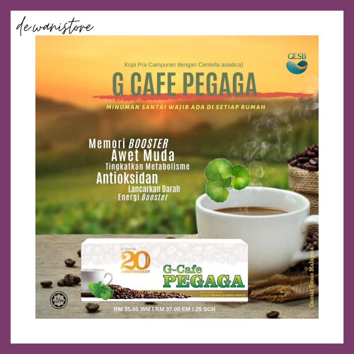 Gamat Emas G-Cafe/Kopi Pegaga Original (25 Sachets) | Lazada