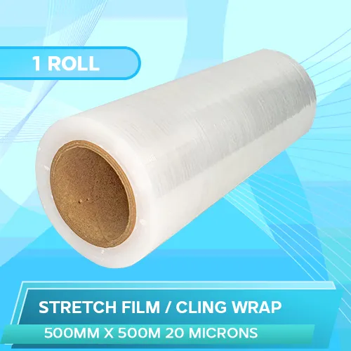 Stretch Film / Stretch Wrap / Cling Wrap 500mm x 500M 20 microns ...