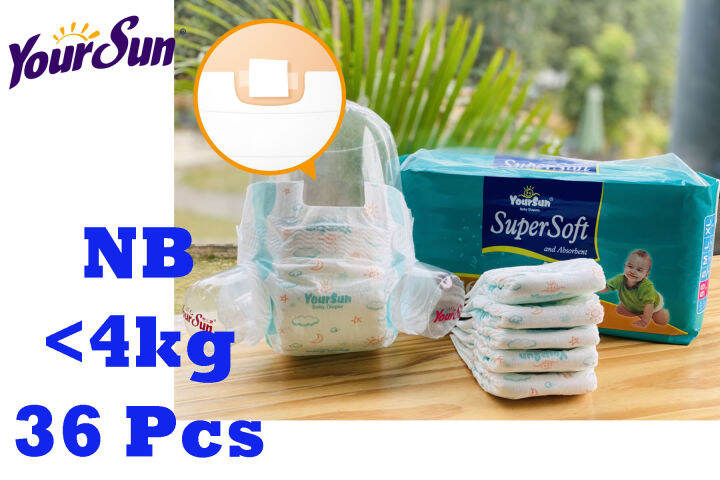 Yoursun Premium New Born Baby Diapers Tape NB36 | Lazada