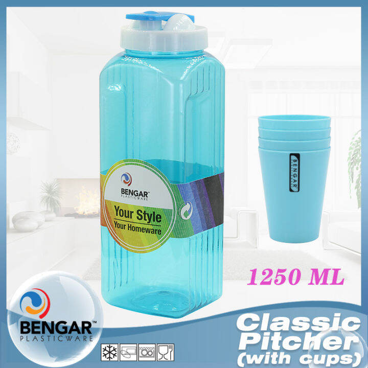 pitcher for refrigerator slim / easy flip cap lock / drinking pitcher ...