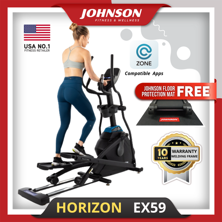 Johnson Fitness Horizon EX59 Elliptical Trainer / Cross Trainer (2 ...