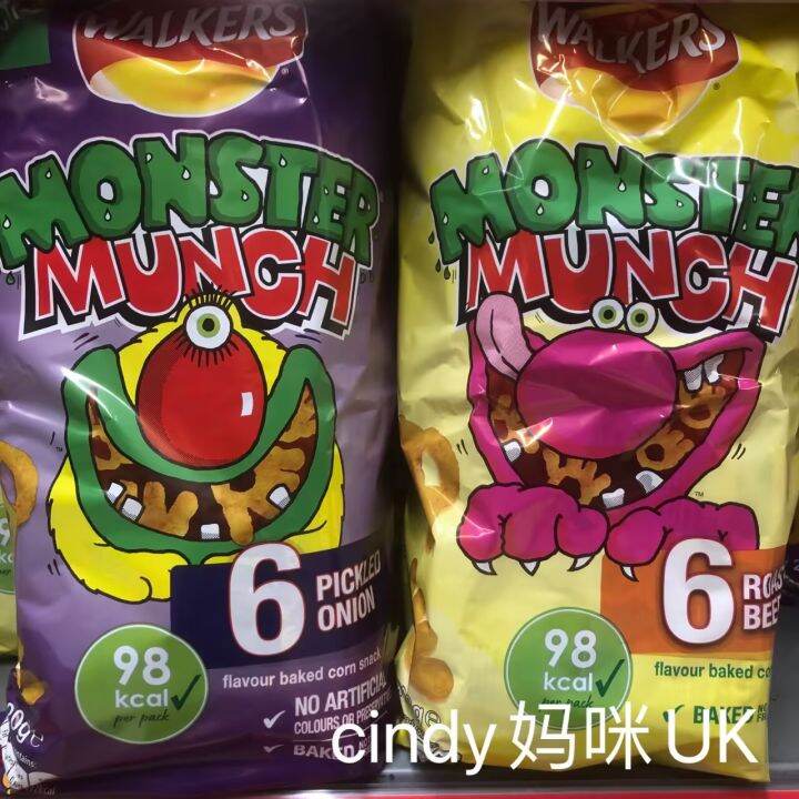 In Stock Uk Walker Monster Munch Monster Monk Pickled Cucumber Onion ...