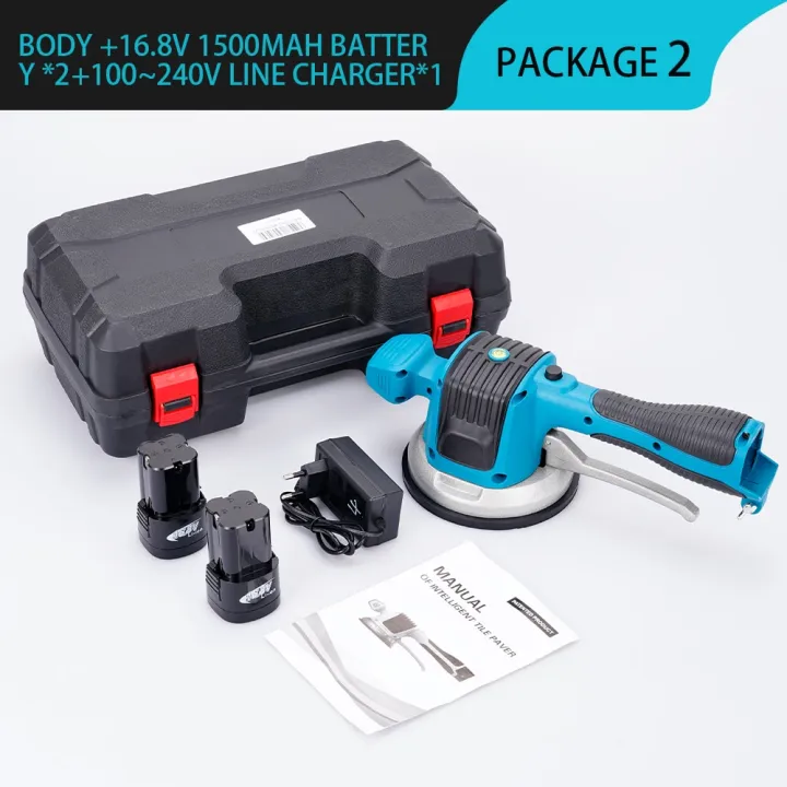 【Ready stock】 HORMY Tile Vibration Machine Wall Floor 16.8V Automatic ...