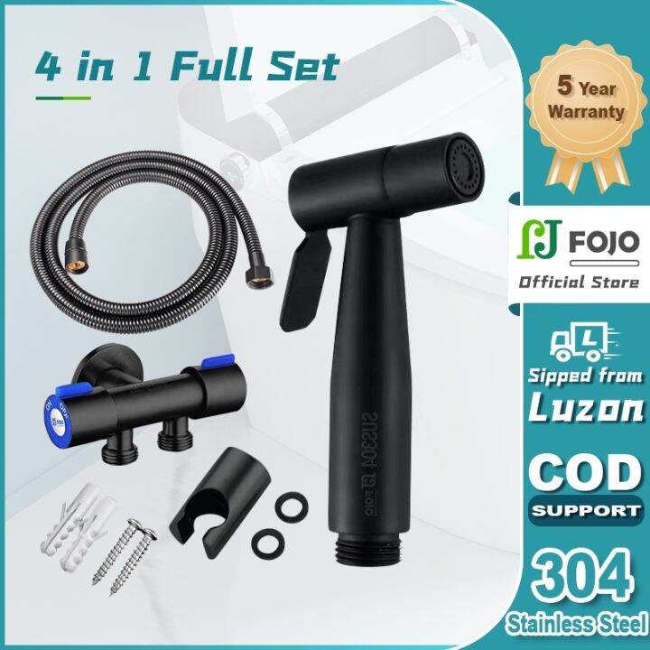 【FOJO】304 Bidet Spray Shower Toilet Sprayer Flushing Washer Pressurized ...
