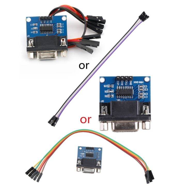 Max3232 Rs232 To Ttl Serial Port Converter Module Db9 Connector Max232 For Arduino Db9 Converter