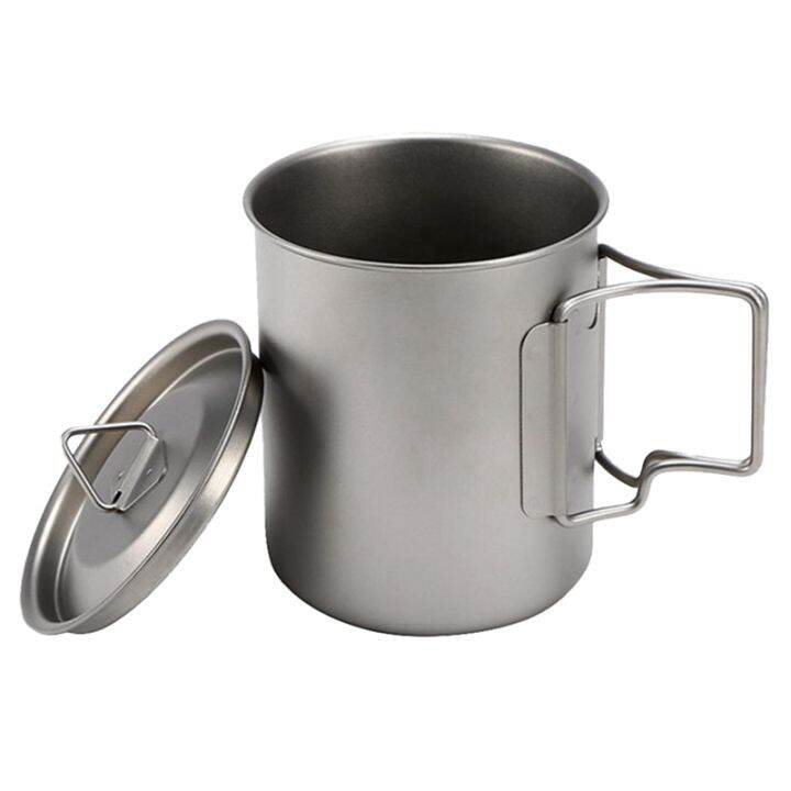 Ultralight Titanium Cup Portable Mug Camping Picnic Water Cup Foldable ...