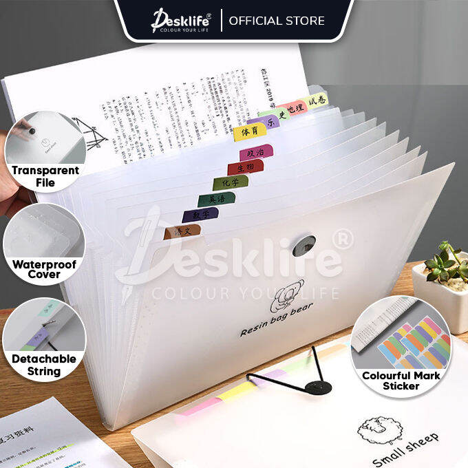 Desklife A4 File Folder Multi Layer Paper Organizer Storage Management ...
