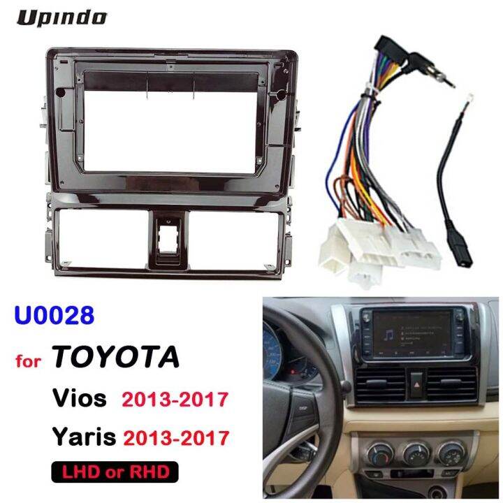 10.1 Inch Car Radio Fascia Panel and Cable for TOYOTA Vios Yaris 2013 ...