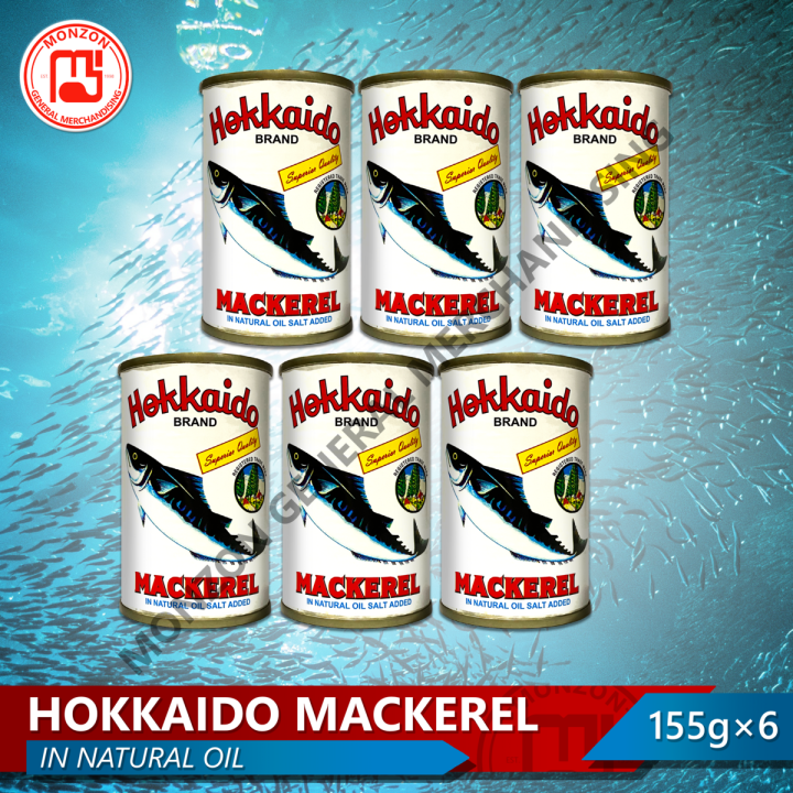 Hokkaido Brand Mackerel in Natural Oil Salt Added 155g (by 6) | Lazada PH