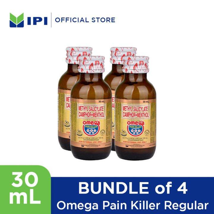 Omega Pain Killer Regular 30ml [Bundle of 4] | Lazada PH