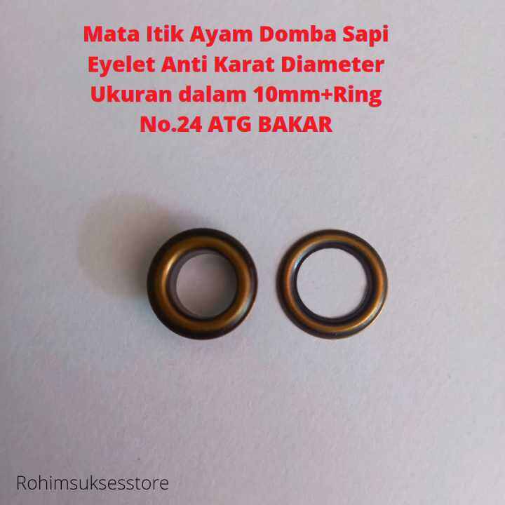 Mata Itik Ayam Domba Sapi Eyelet Anti Karat Diameter Ukuran dalam 10mm ...