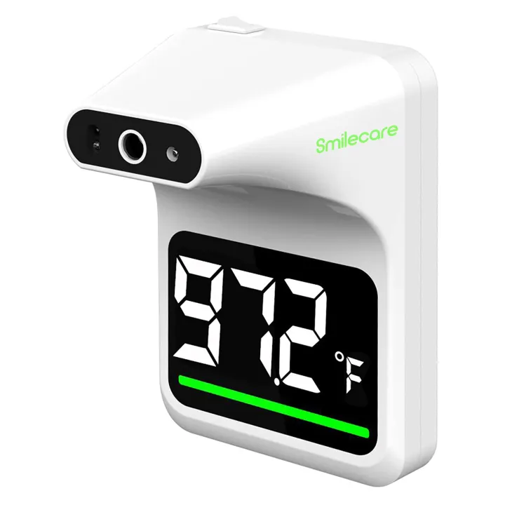 Wall Mounted Thermometer, SmileCare Non-Contact Digital Automatic ...
