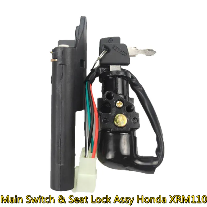 Honda XRM110 4-Wire Main Switch & Seat Lock Assy Motorcycle | Lazada PH