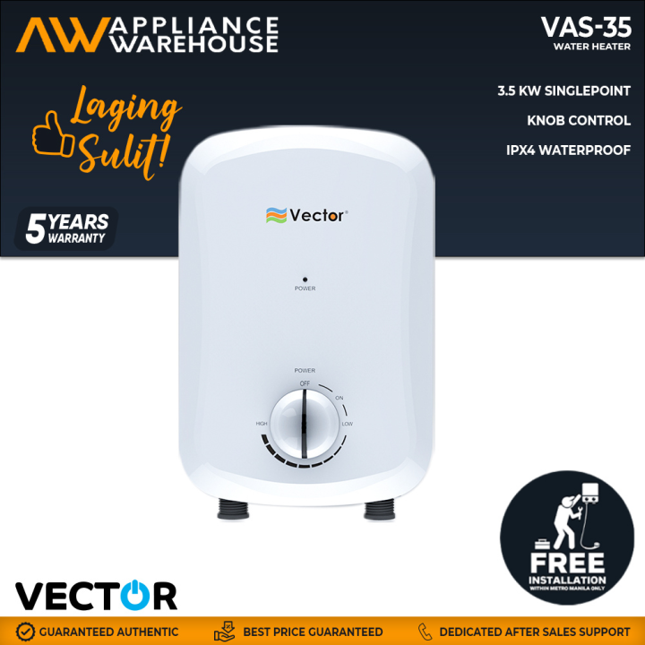 Vector VAS-35 3.5kw Singlepoint Instant Water Heater[Appliance ...