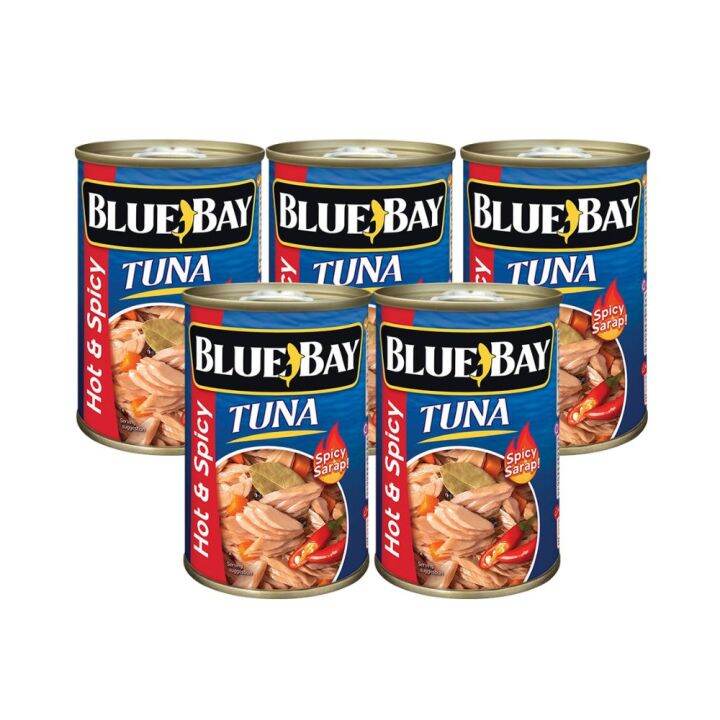 Blue Bay Tuna Flakes Hot & Spicy 155g - Pack of 5 | Lazada PH