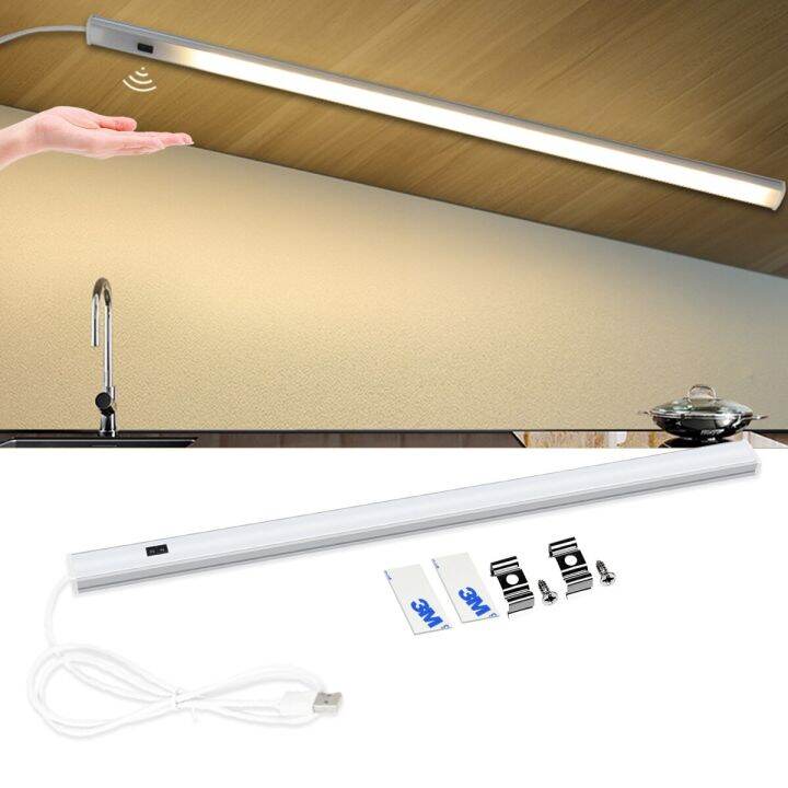 5V USB LED Bar Light Strip Hand Scan Motion IR Sensor Switch Closet ...