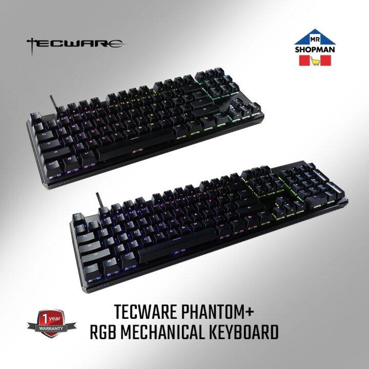 Tecware Phantom 87 / 104 Keys RGB Mechanical Keyboard | Lazada PH