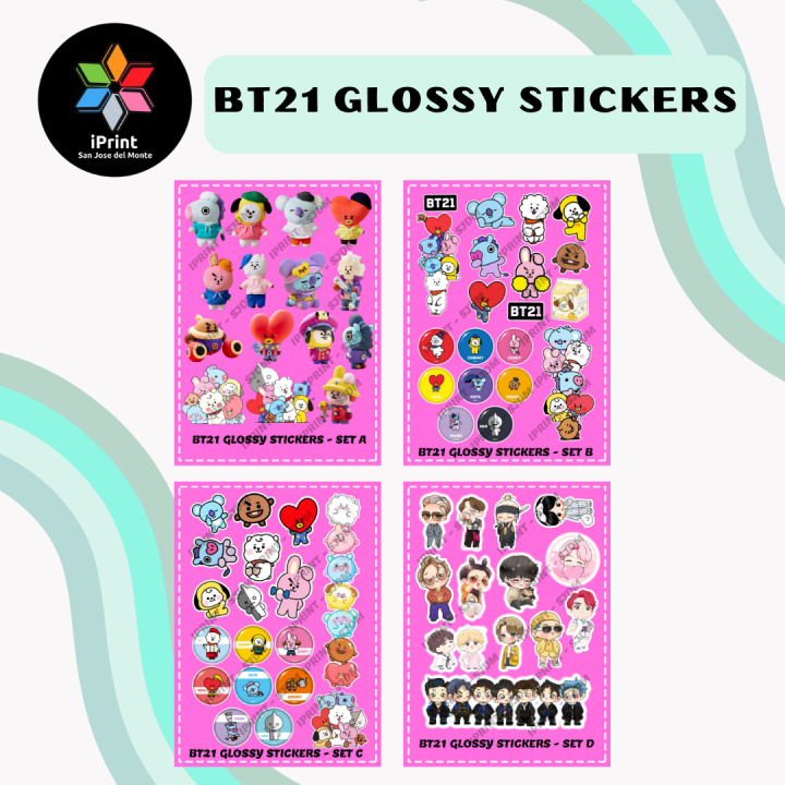 BT21/BTS Vinyl Laminated Sticker Set Waterproof & Scratch Proof | Lazada PH