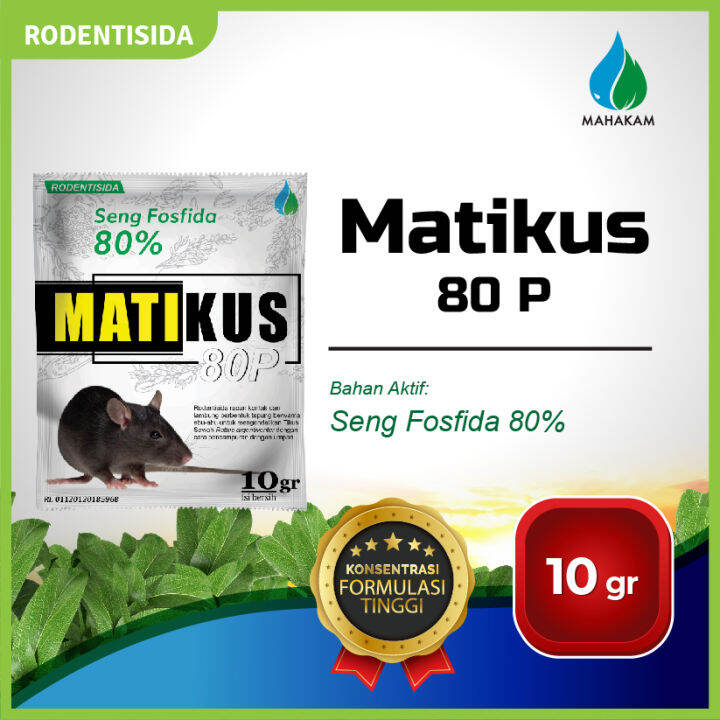 Mahakam Matikus 80 P 10 gr – Pestisida Rodentisida - Pembasmi Tikus ...