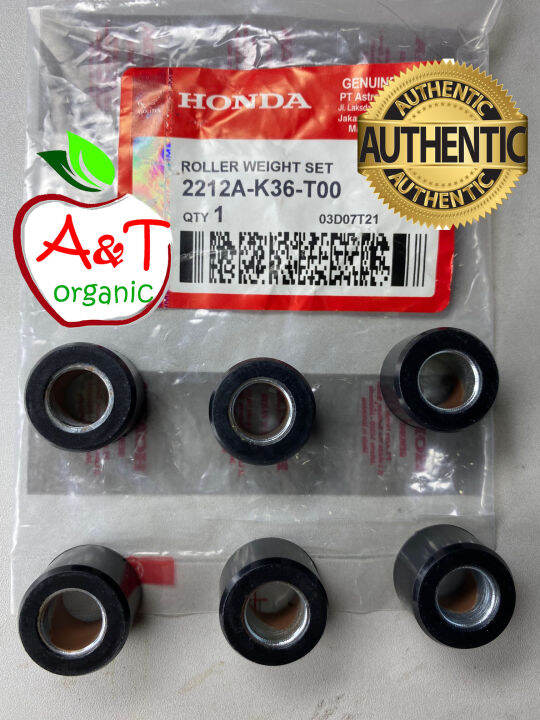 k36 Genuine Honda Roller Weights CLICK 125 / CLICK 150 FLYBALL Roller ...