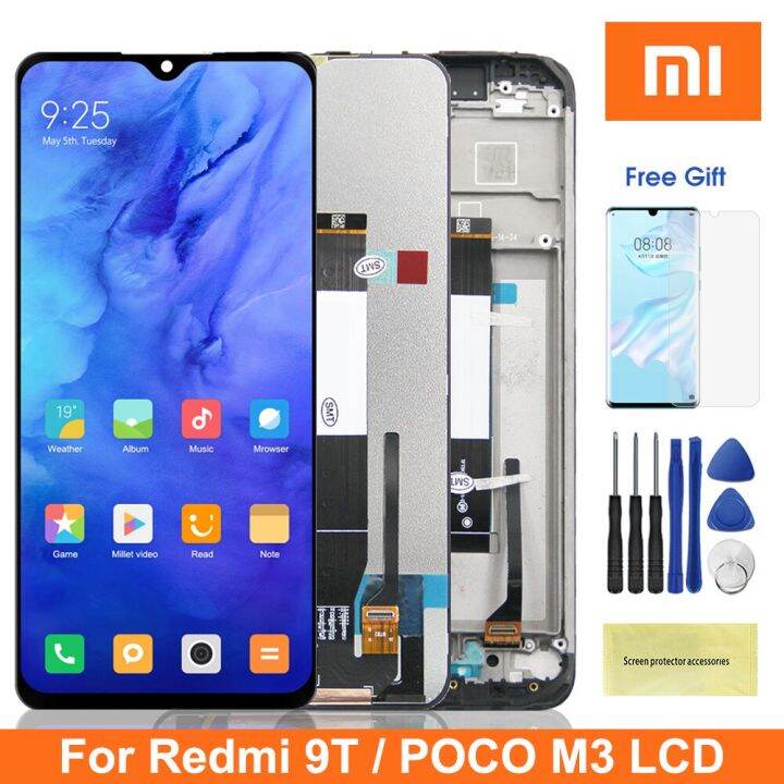 เปลี่ยนหน้าจอแสดงผล Redmi 9T ของแท้สำหรับ Xiaomi M2010J19CG M3 Poco จอ ...