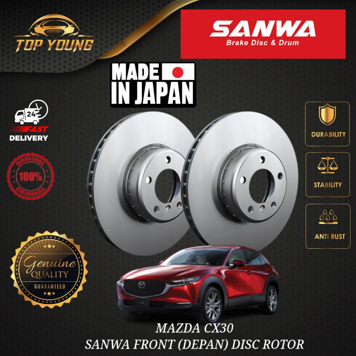 MAZDA CX-30 CX30 FRONT (DEPAN) DISC BRAKE ROTOR PLATE SANWA MADE IN ...