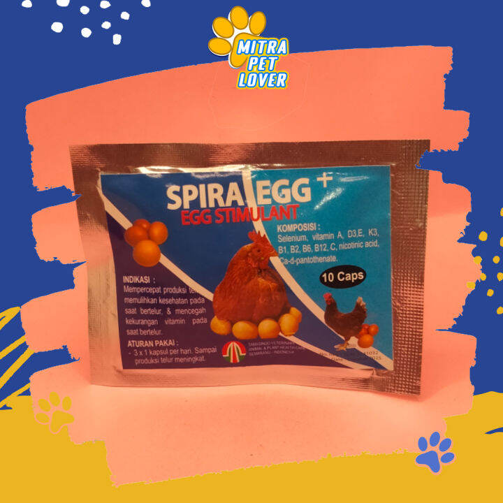 KAPSUL PERCEPAT PRODUKSI TELUR AYAM - SPIRA EGG CAPSULE - 10 CAPSUL ...