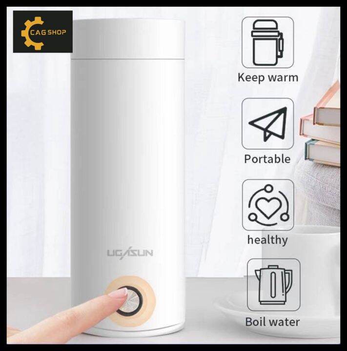 Water Bottle Portable Mini Travel Electric Kettle 300W Water Heating ...