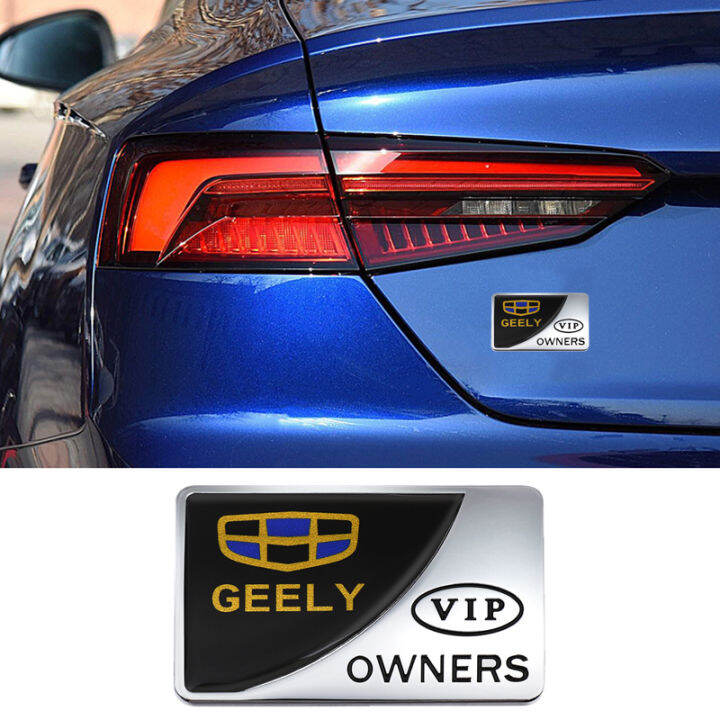 3D Metal Car Body Emblem Sticker Tail Trunk Badge Decal For Geely ...