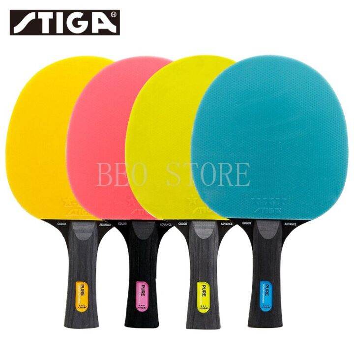 STIGA Pure Colorful Racket Pimples In Ruer Professional Original Stiga ...