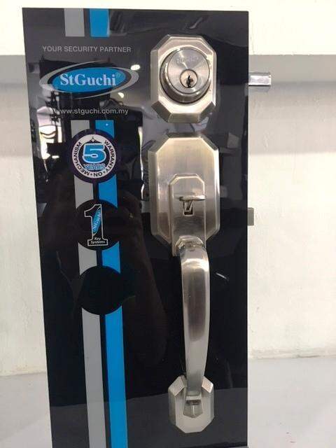 St Guchi Door Entrance Handle Lock Set Wooden Door SGTH-160 | Lazada