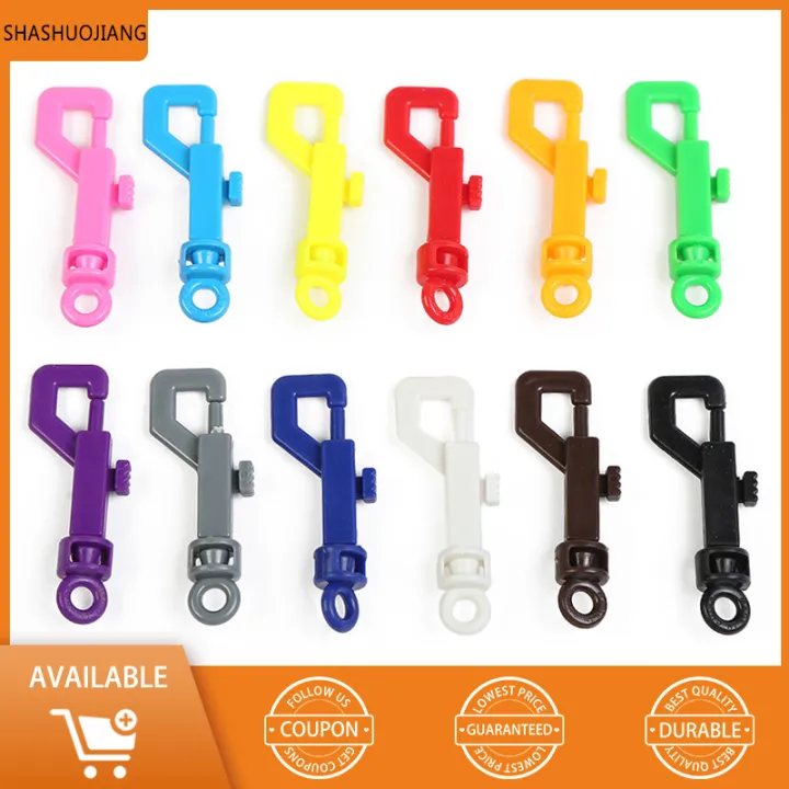 【Dream】6Pcs/18Pcs/30Pcs/60Pcs Mixed Color Bird cage lock Plastic Hook ...