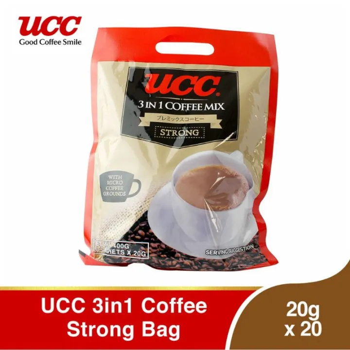 UCC 3-in-1 Strong Coffee Mix 20 x 20g | Lazada PH