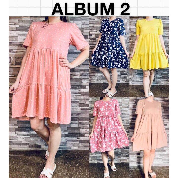 Oversized KOREAN BIG SIZE Ruffles Dress Pangalis Pambahay ALBUM 2 ...