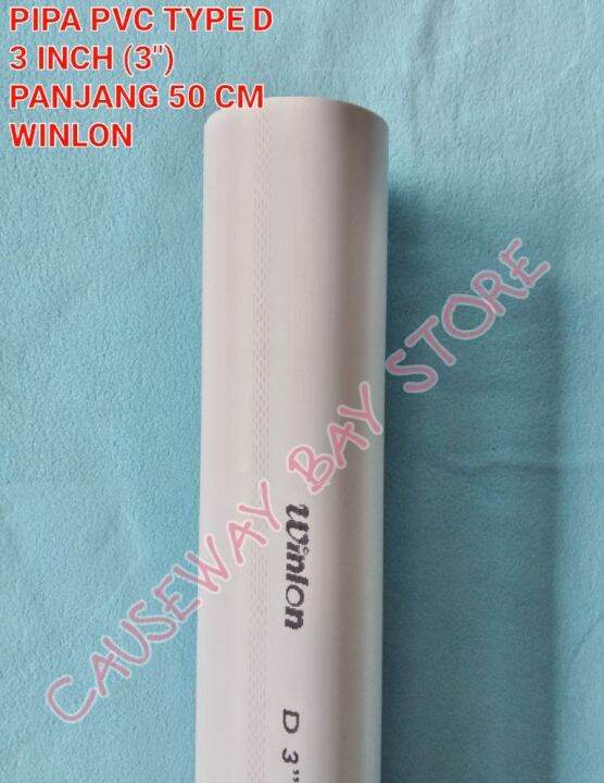 PIPA PVC 3 INCH PUTIH WINLON PANJANG 50CM | Lazada Indonesia