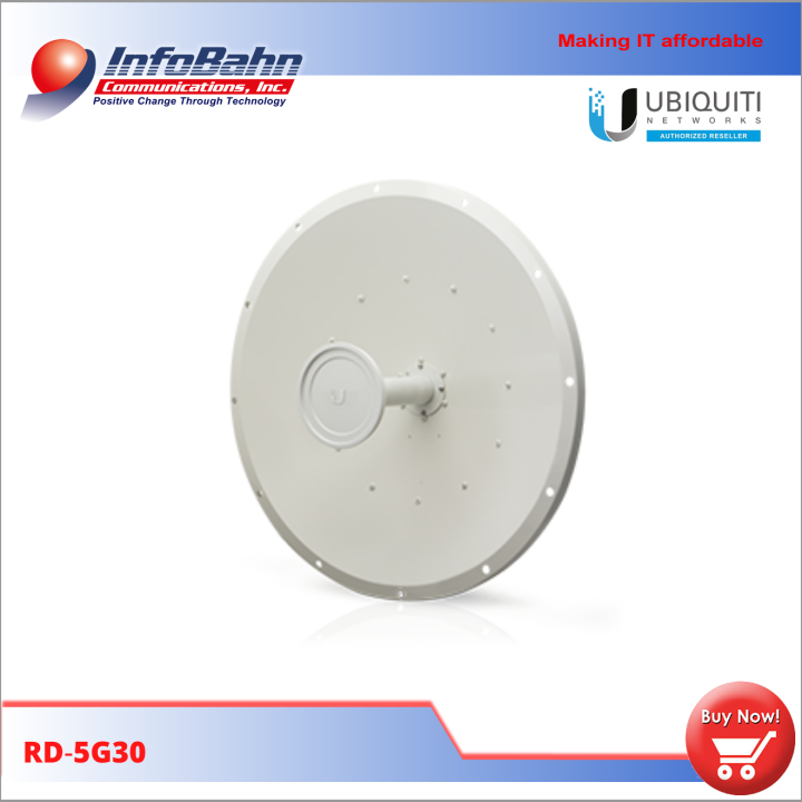 Ubiquiti 5 GHz airMAX 30 dBi RocketDish Antenna (RD-5G30) I Parabolic ...