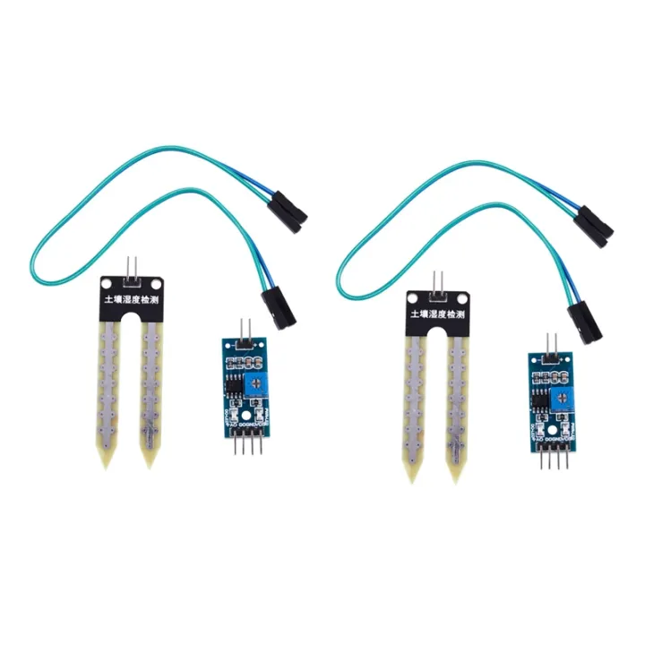 2X Soil Hygrometer Detection Module Moisture Sensor FC-28 DC 3.3V-5V ...