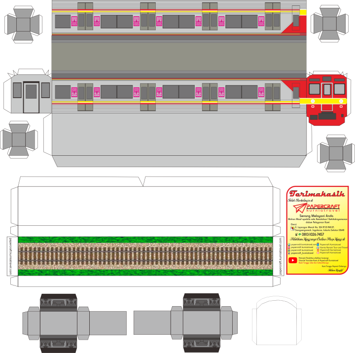Pola Kertas Papercraft Kereta Commuterline Seri Tokyu | Lazada Indonesia