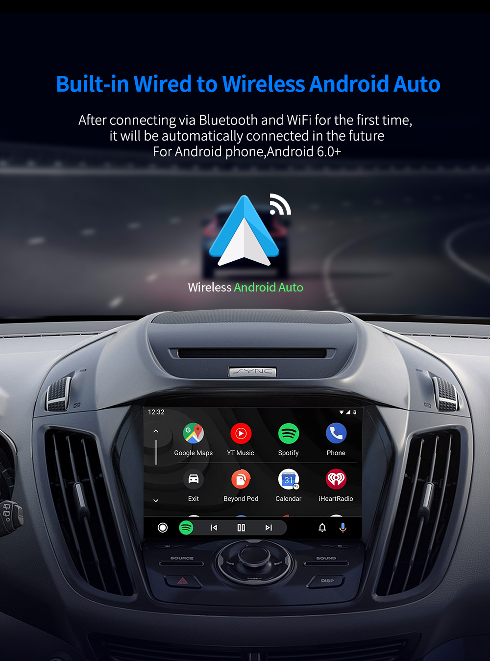 CARVIEW 2023 CarPlay กล่อง AI รถยนต์ OEM แบบมีสาย CarPlay กับระบบไร้สาย ...
