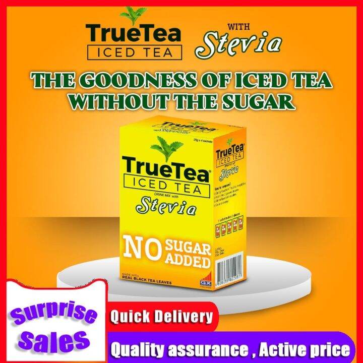 TrueTea Iced Tea 25g x 4 sachets (No Sugar Added Iced Tea) | Lazada PH