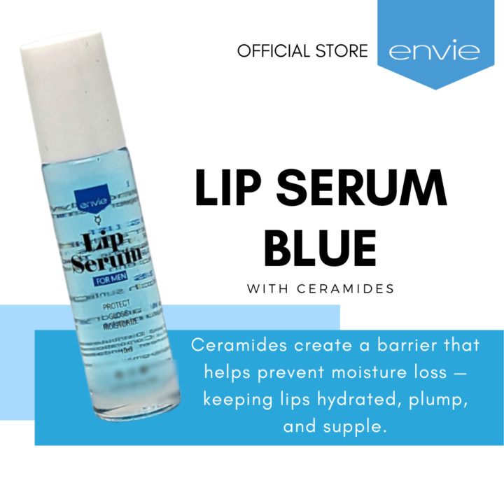 Envie Lip Serum BLUE for Men Infused w/ Ceramides that prevent Moisture ...